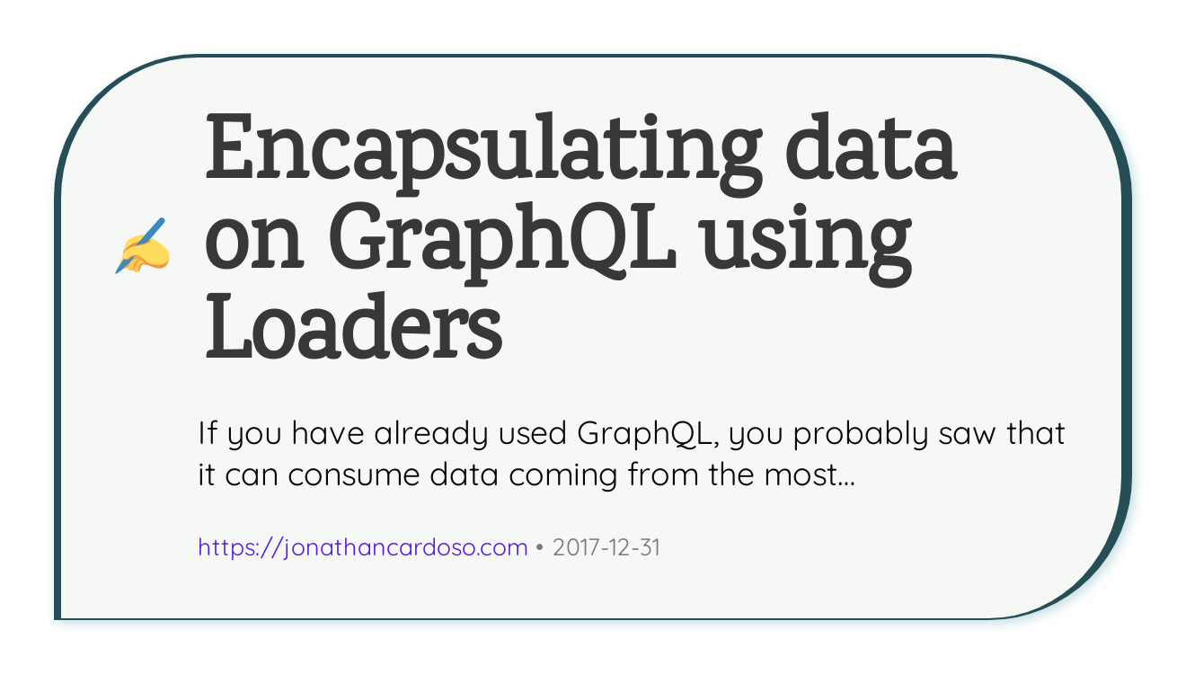 Encapsulating Data On Graphql Using Loaders Jcm